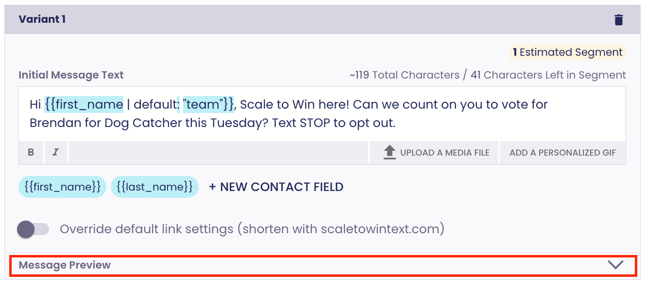 Scripts Variants Feature